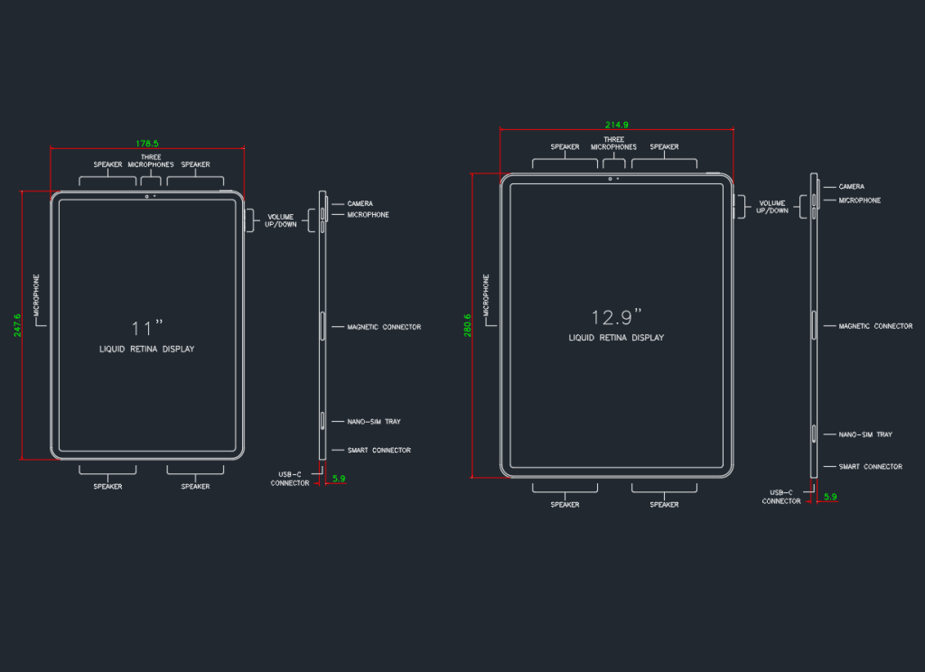 iPad CAD Symbol - CADBlocks Hub for Industrial Design
